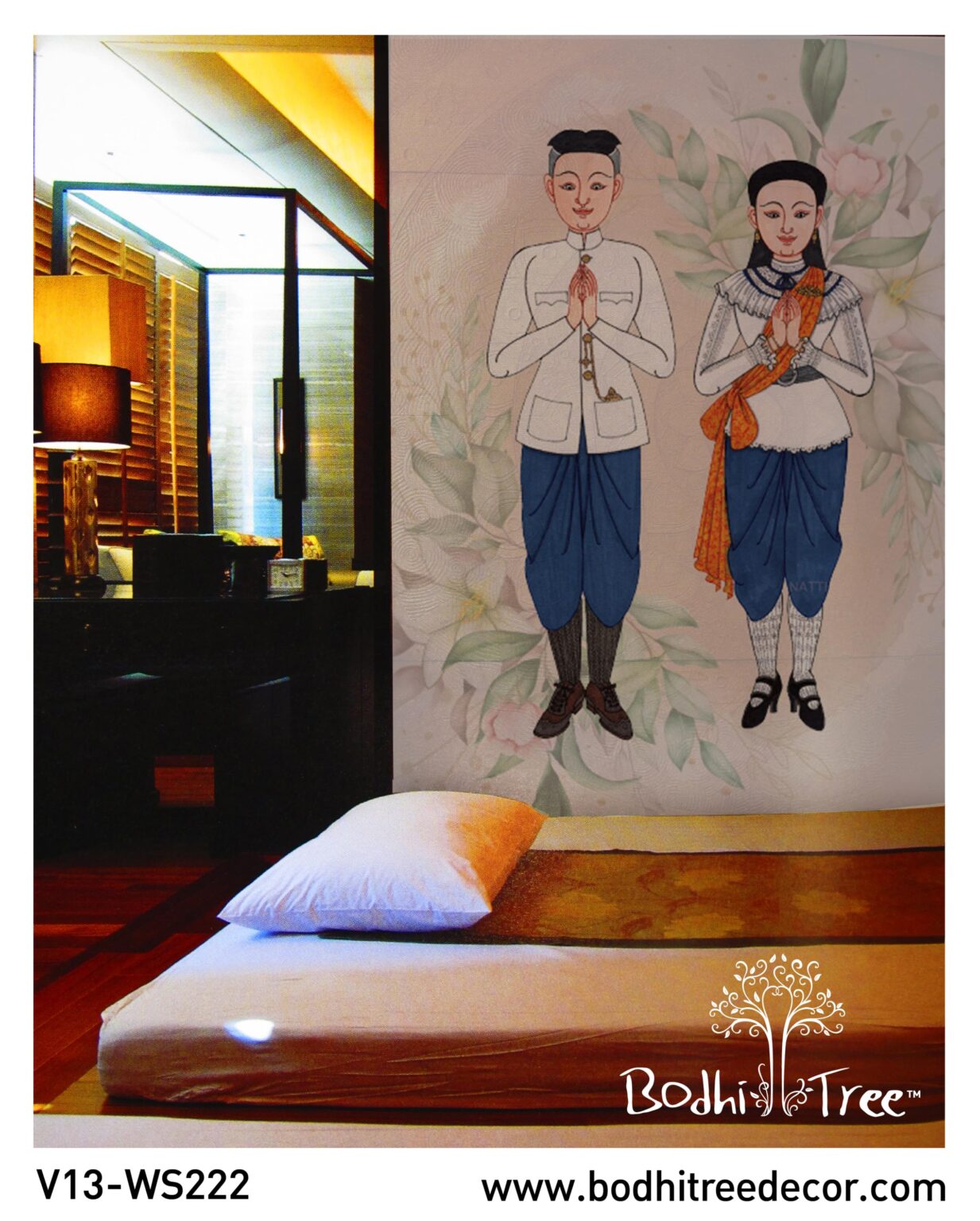 Thai Wallpaper Design - Bodhi Tree Decor Company